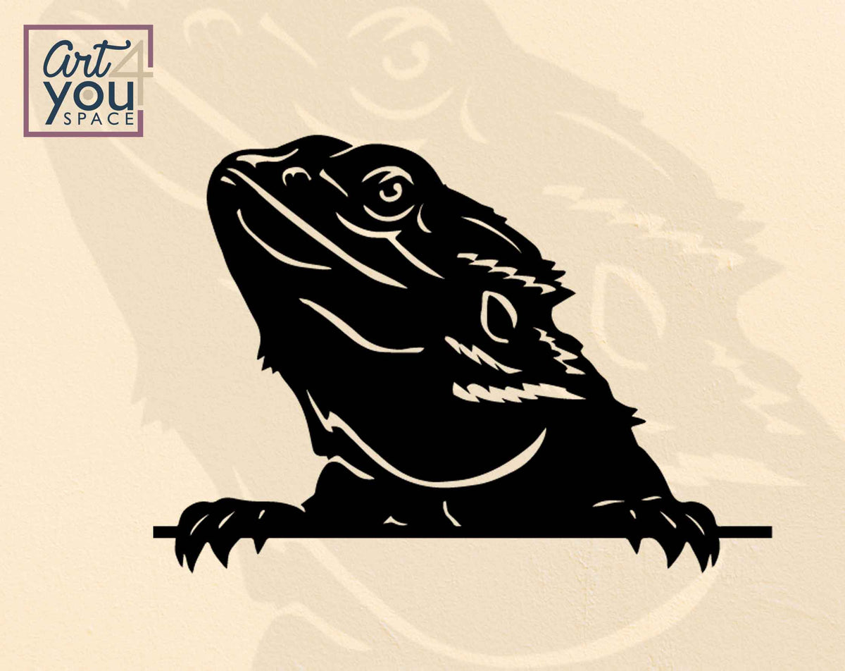 Bearded Dragon Silhouette Bearded Dragon Vector Design Files Svg Png