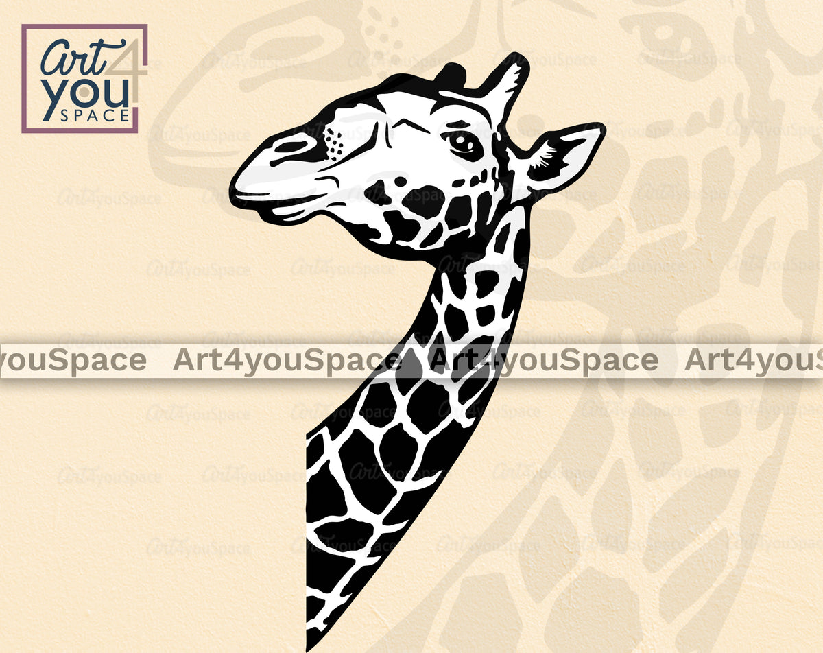 Giraffe Head Stencil