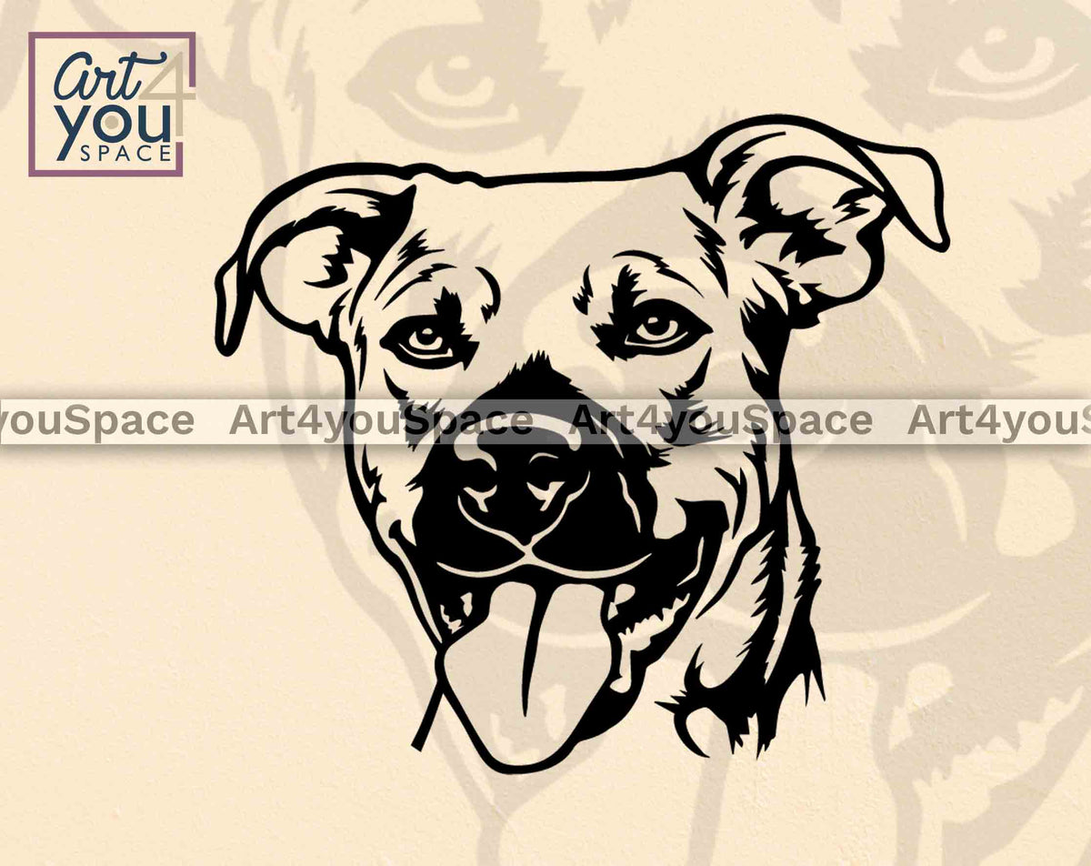 Black Mouth Cur Dog SVG – Art4youSpace