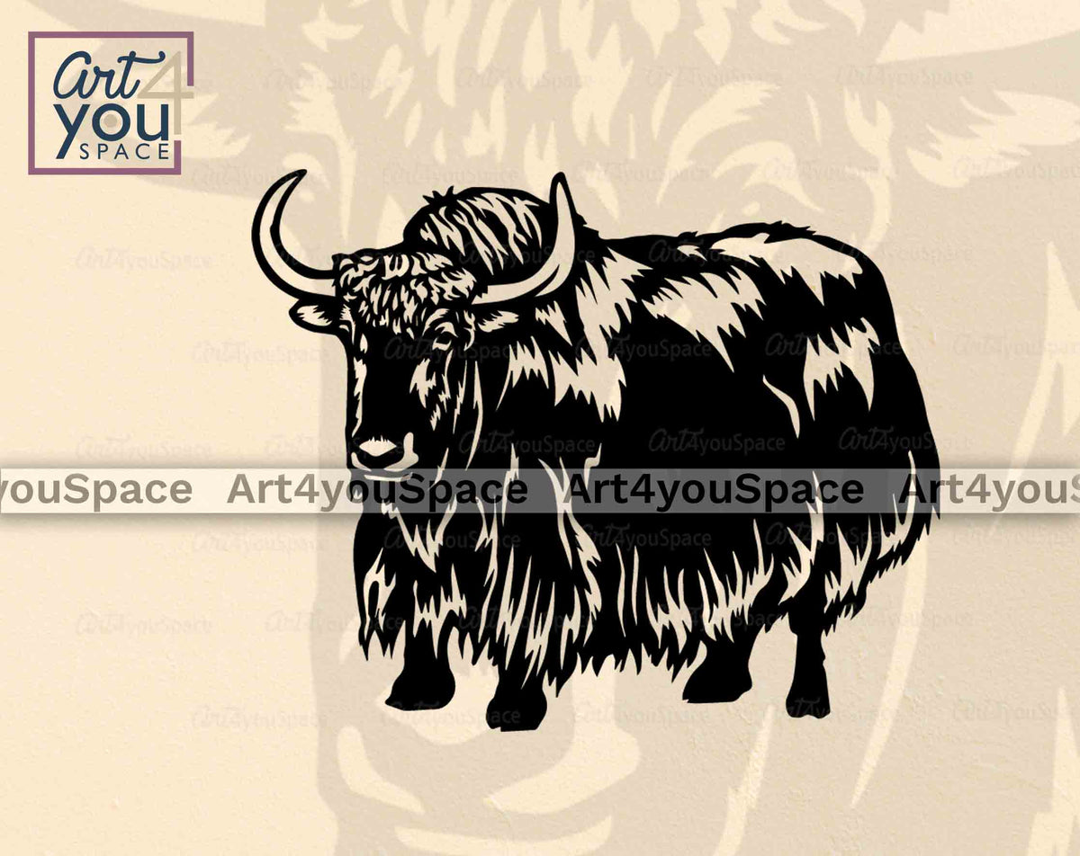 Buy Yak SVG, DXF, PNG – Art4youSpace