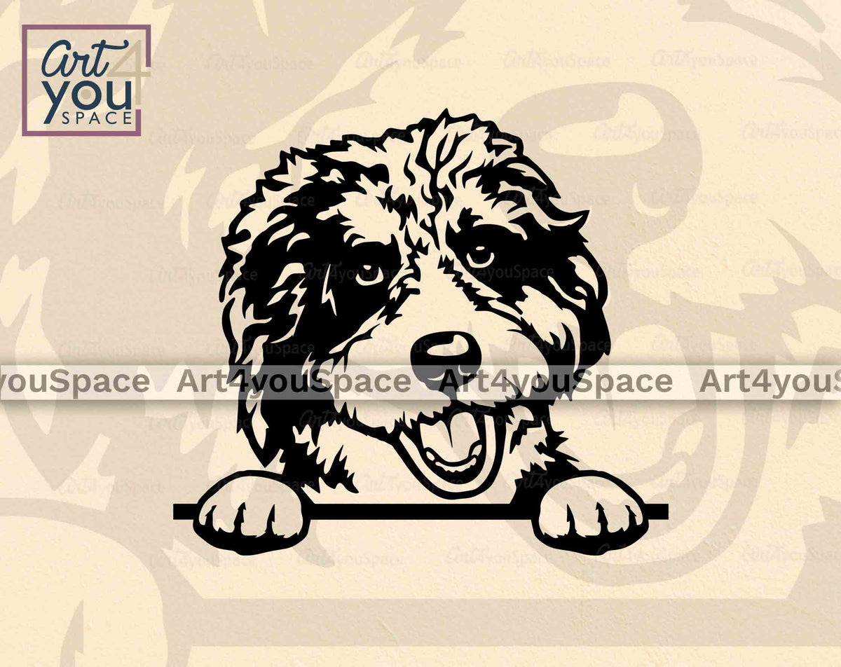 Buy Aussiedoodle File SVG, DXF, PNG – Art4youSpace
