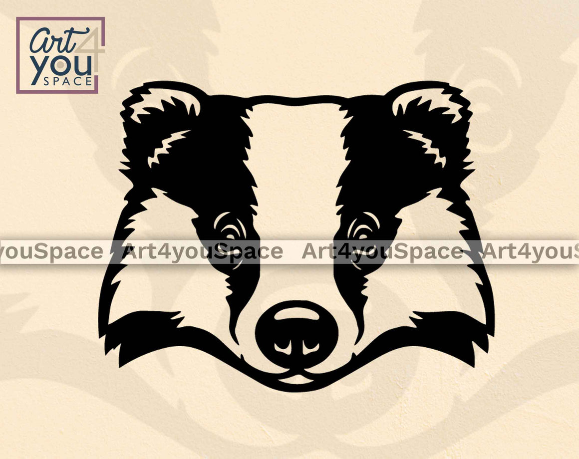Buy Badger Laser Cut SVG, DXF, PNG – Art4youSpace