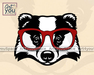 Buy Badger Face SVG, DXF, PNG – Art4youSpace