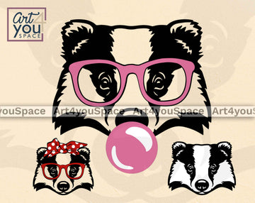 Buy Badger Face SVG, DXF, PNG – Art4youSpace