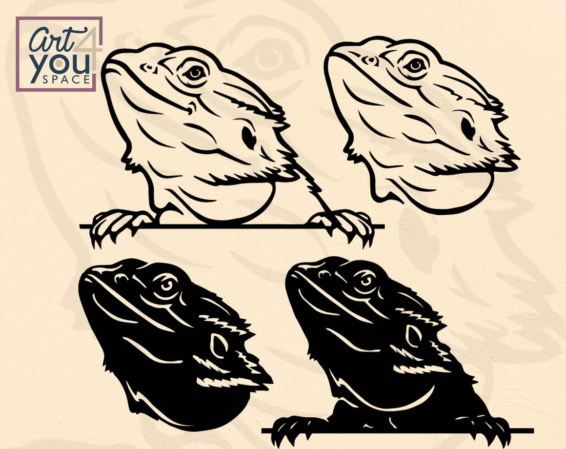 Buy Bearded Dragon Svg SVG, DXF, PNG – Art4youSpace