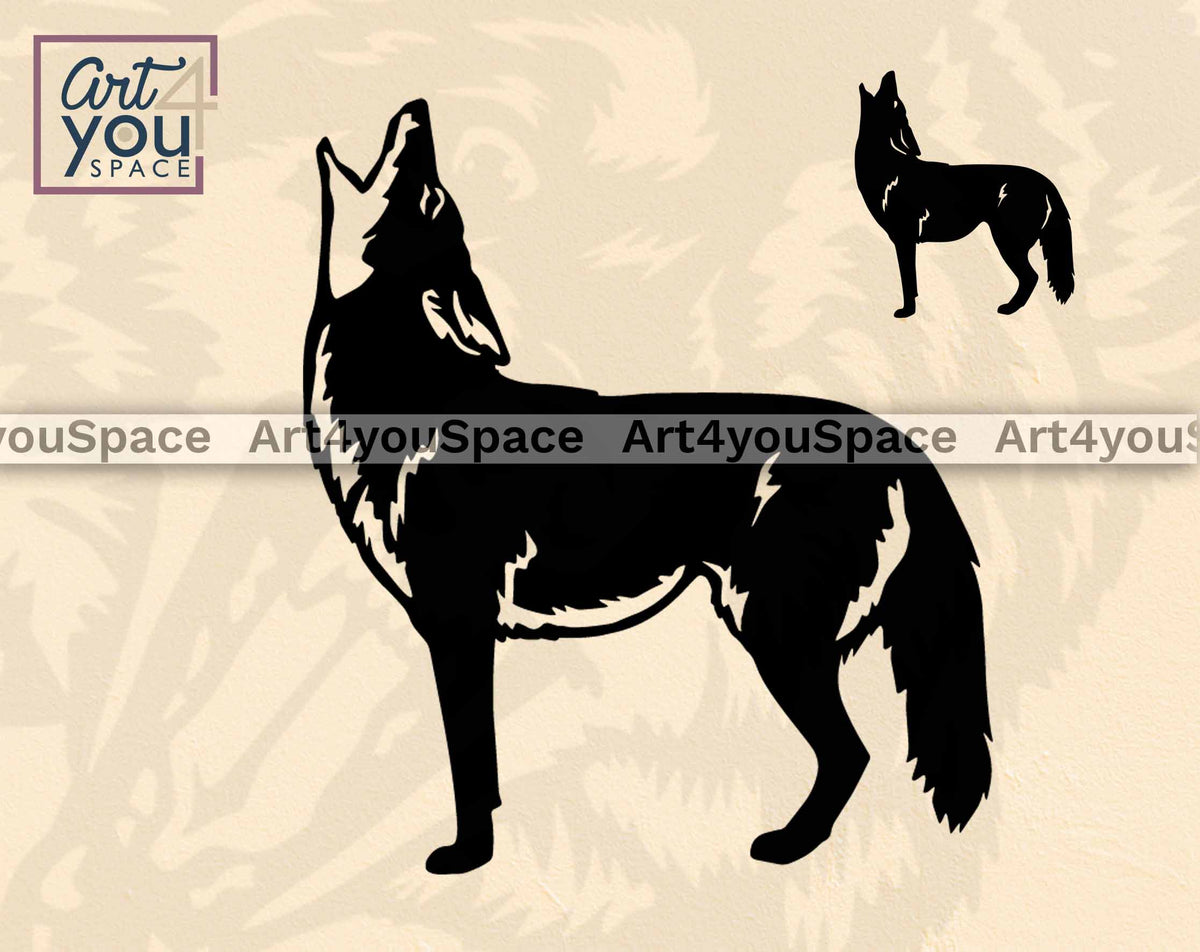 Buy Coyote SVG, DXF, PNG – Art4youSpace