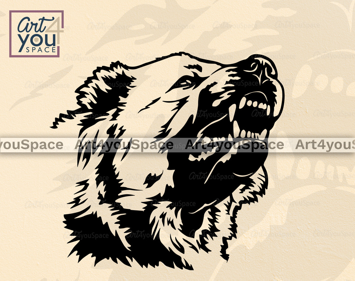 Buy Angry Dog SVG, DXF, PNG – Art4youSpace