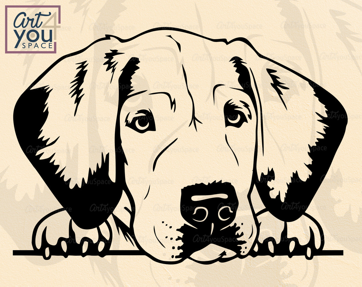 Buy Labrador Retriever puppy SVG, DXF, PNG – Art4youSpace