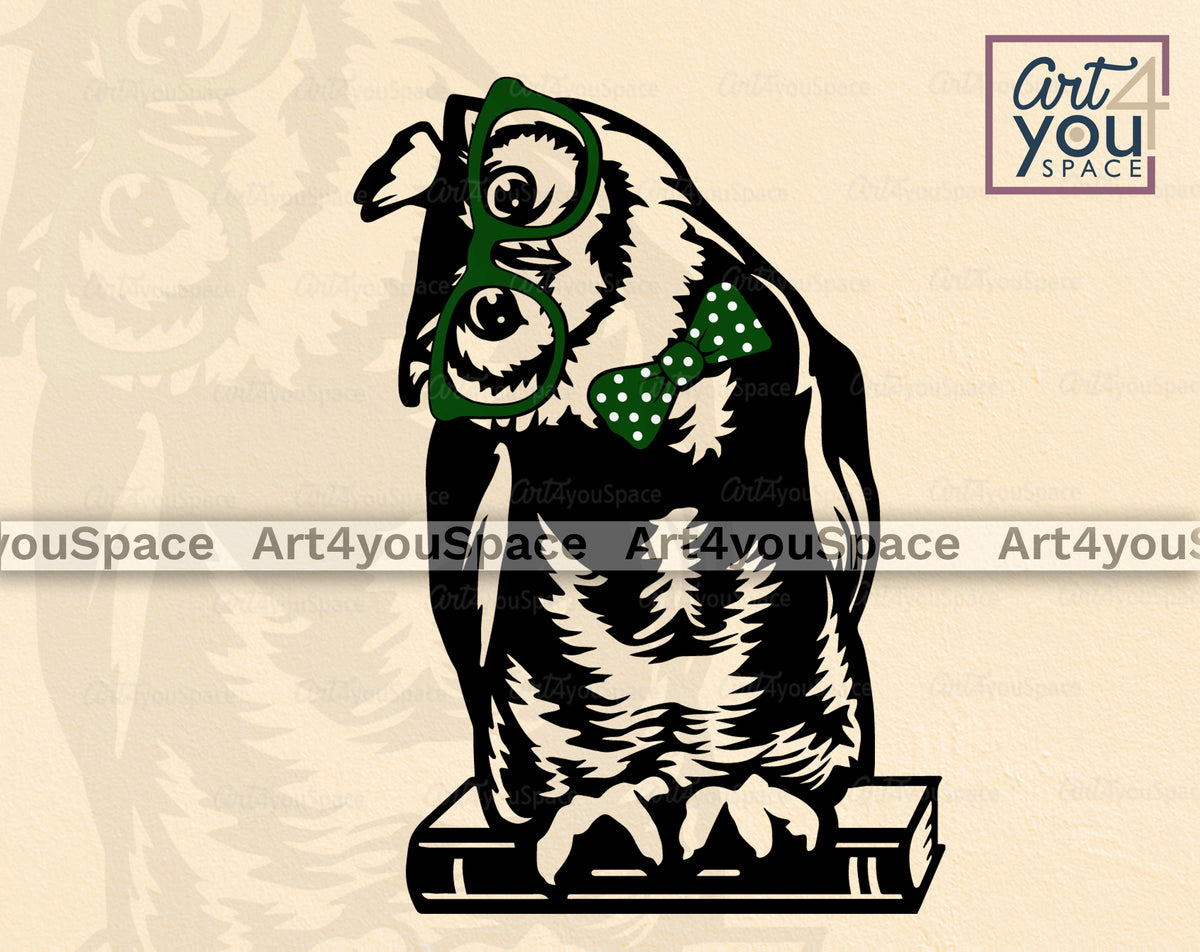 Buy Horned Owl Book SVG, DXF, PNG – Art4youSpace