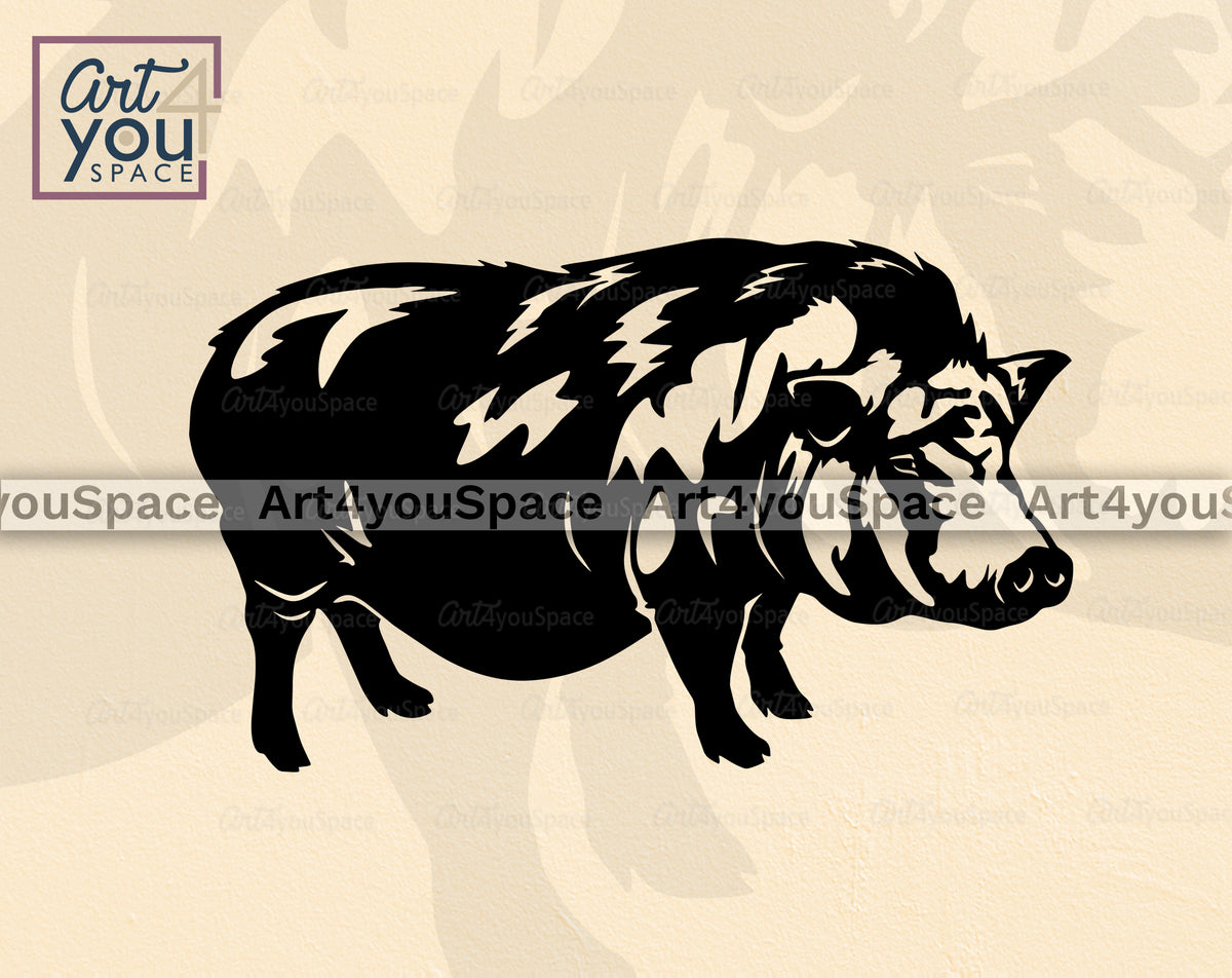Buy Potbelly Pig SVG, DXF, PNG – Art4youSpace