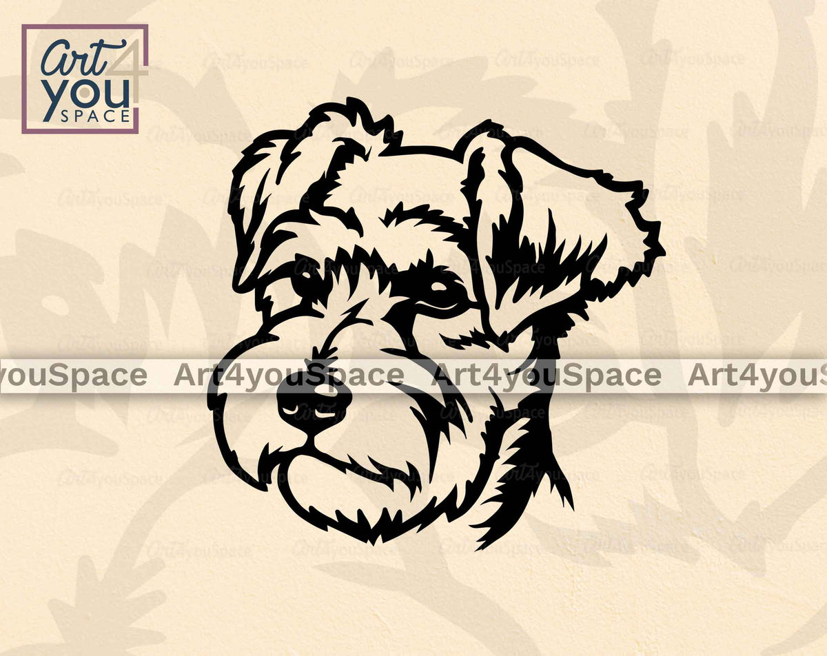 Buy Schnauzer SVG, DXF, PNG – Art4youSpace