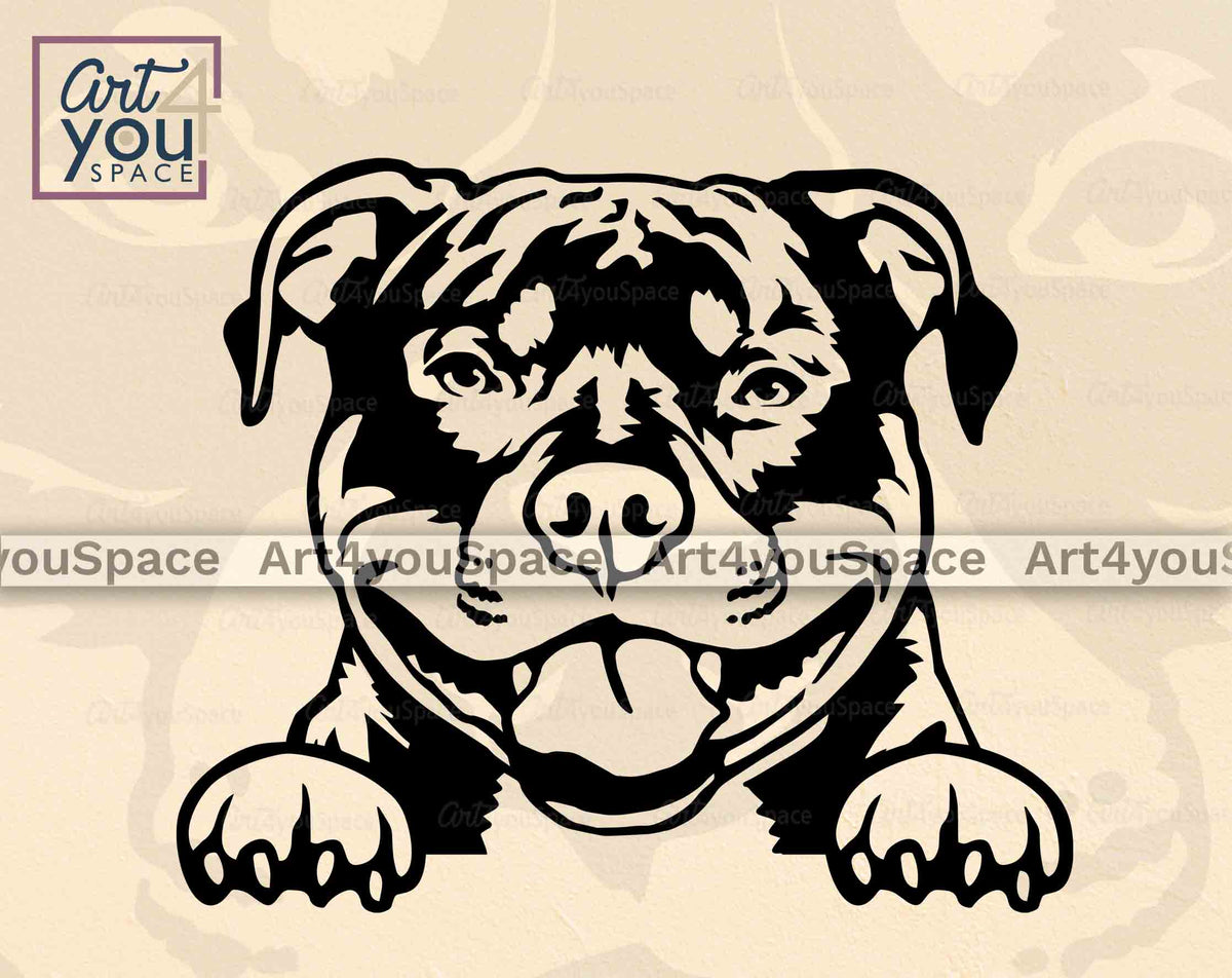 Buy Funny American Bully SVG, DXF, PNG – Art4youSpace