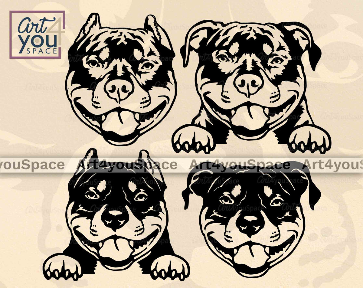 Buy Funny American Bully SVG, DXF, PNG – Art4youSpace
