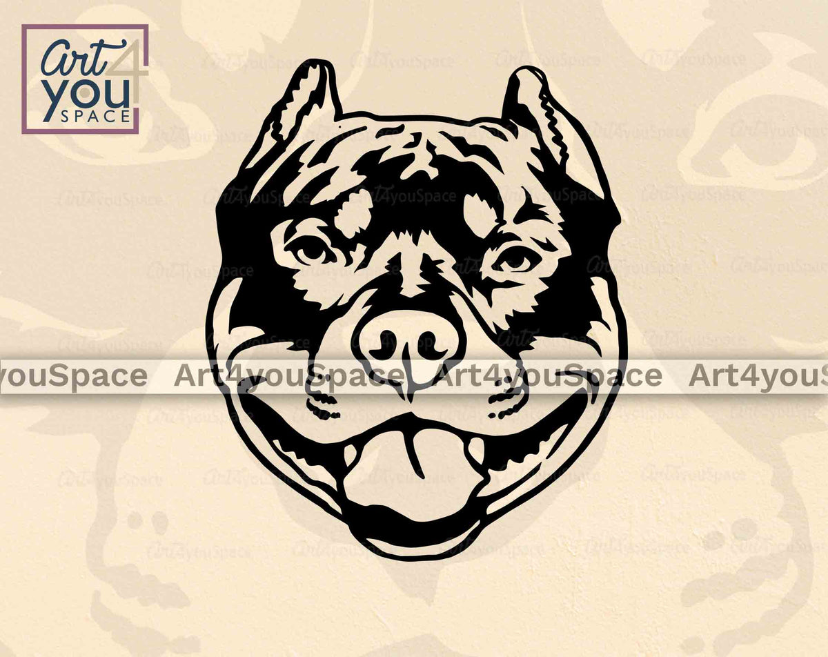 Buy Funny American Bully SVG, DXF, PNG – Art4youSpace
