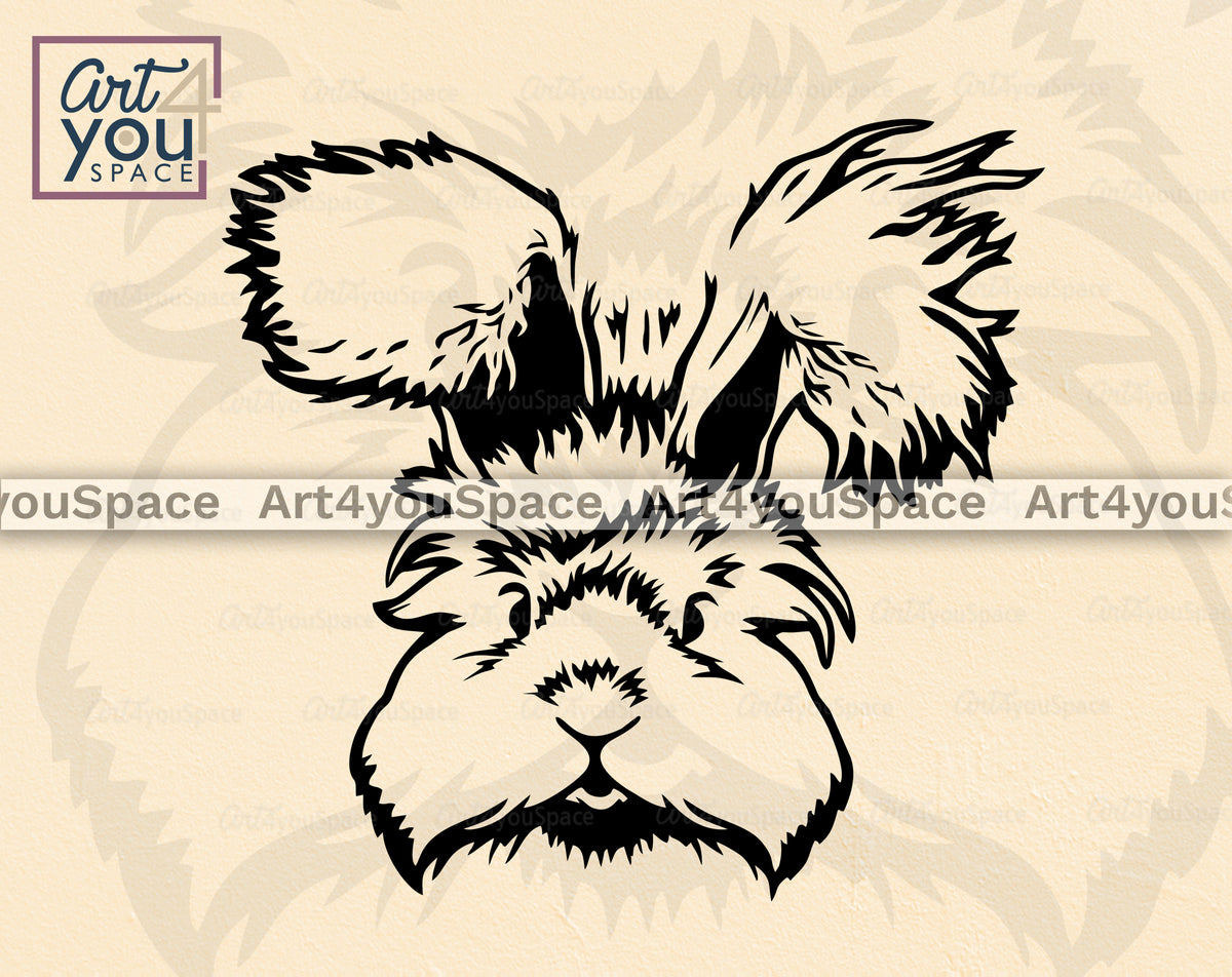 Buy Angora Rabbit SVG, DXF, PNG – Art4youSpace