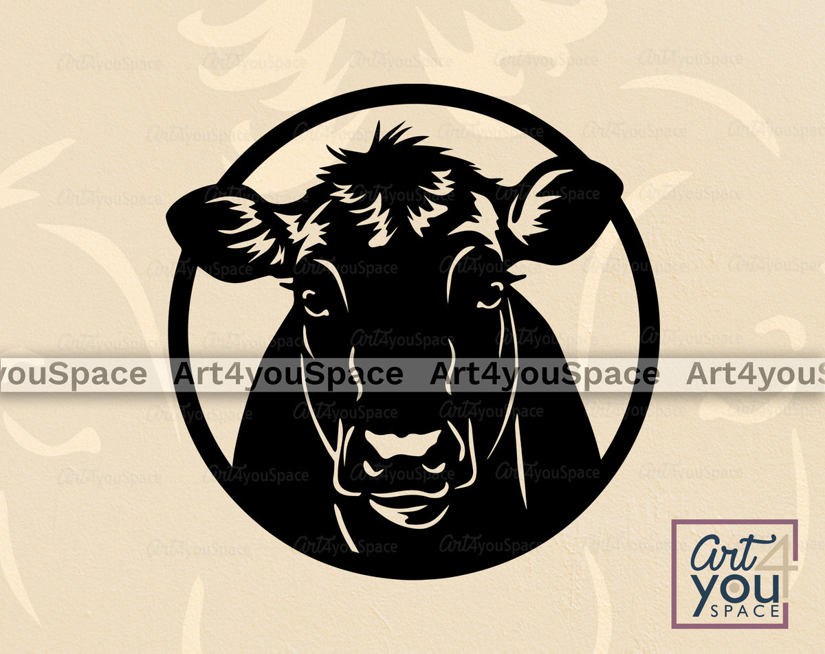 Buy Black Angus Cow SVG, DXF, PNG – Art4youSpace