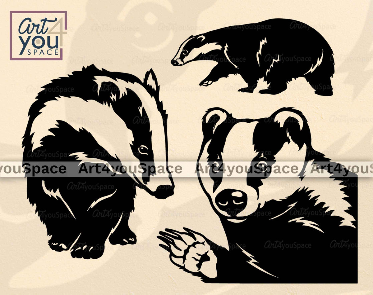 Buy Badger SVG, DXF, PNG – Art4youSpace