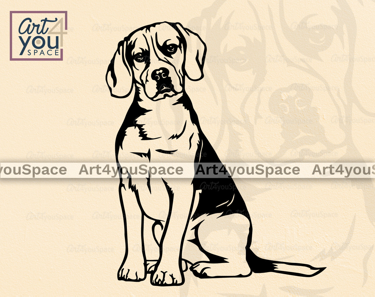 Buy Beagle SVG, DXF, PNG – Art4youSpace