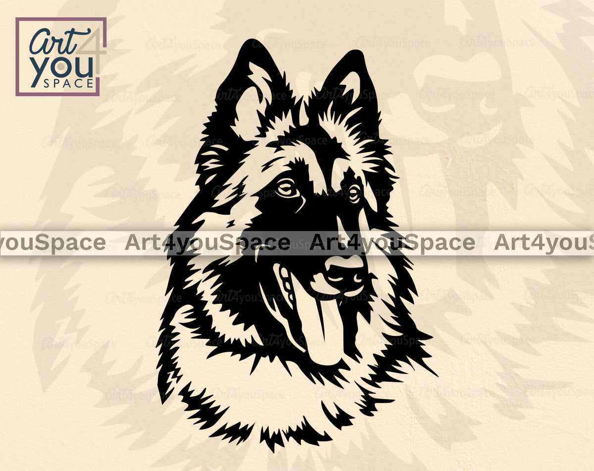 Buy Belgian Tervuren SVG, DXF, PNG – Art4youSpace