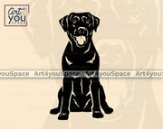 Buy Labrador in a sitting pose SVG, DXF, PNG – Art4youSpace