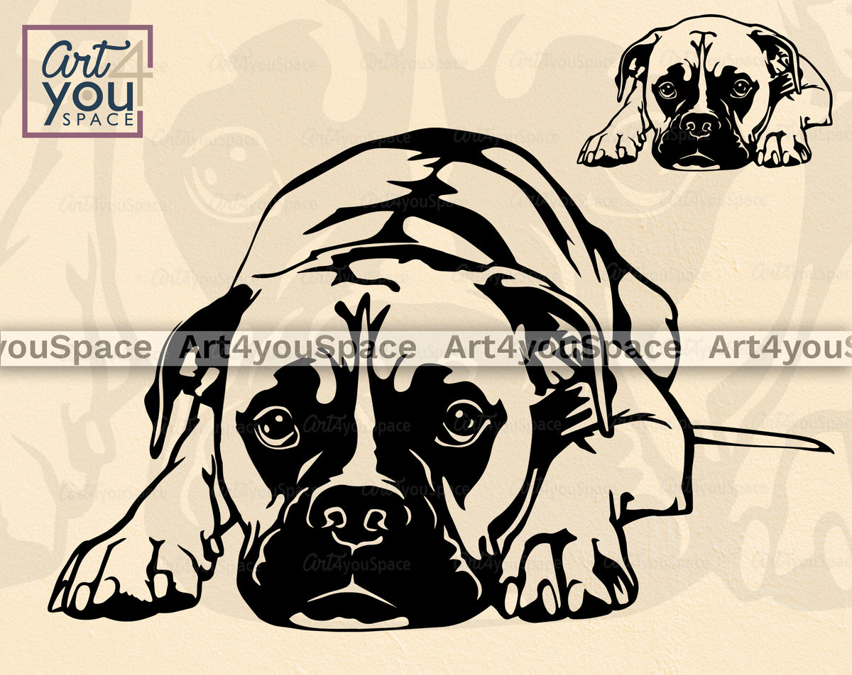 Buy Boxer SVG, DXF, PNG – Art4youSpace