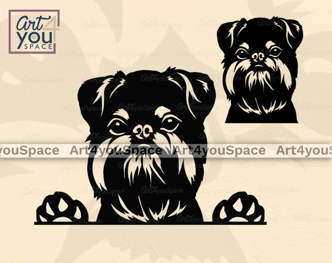 Buy Cute Brussels Griffon SVG, DXF, PNG – Art4youSpace