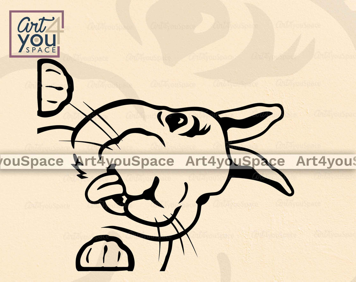Buy Funny Bunny SVG, DXF, PNG – Art4youSpace
