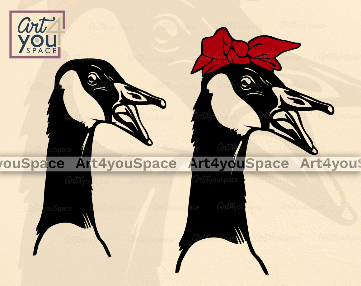 Buy Canadian Goose with bandana SVG, DXF, PNG – Art4youSpace
