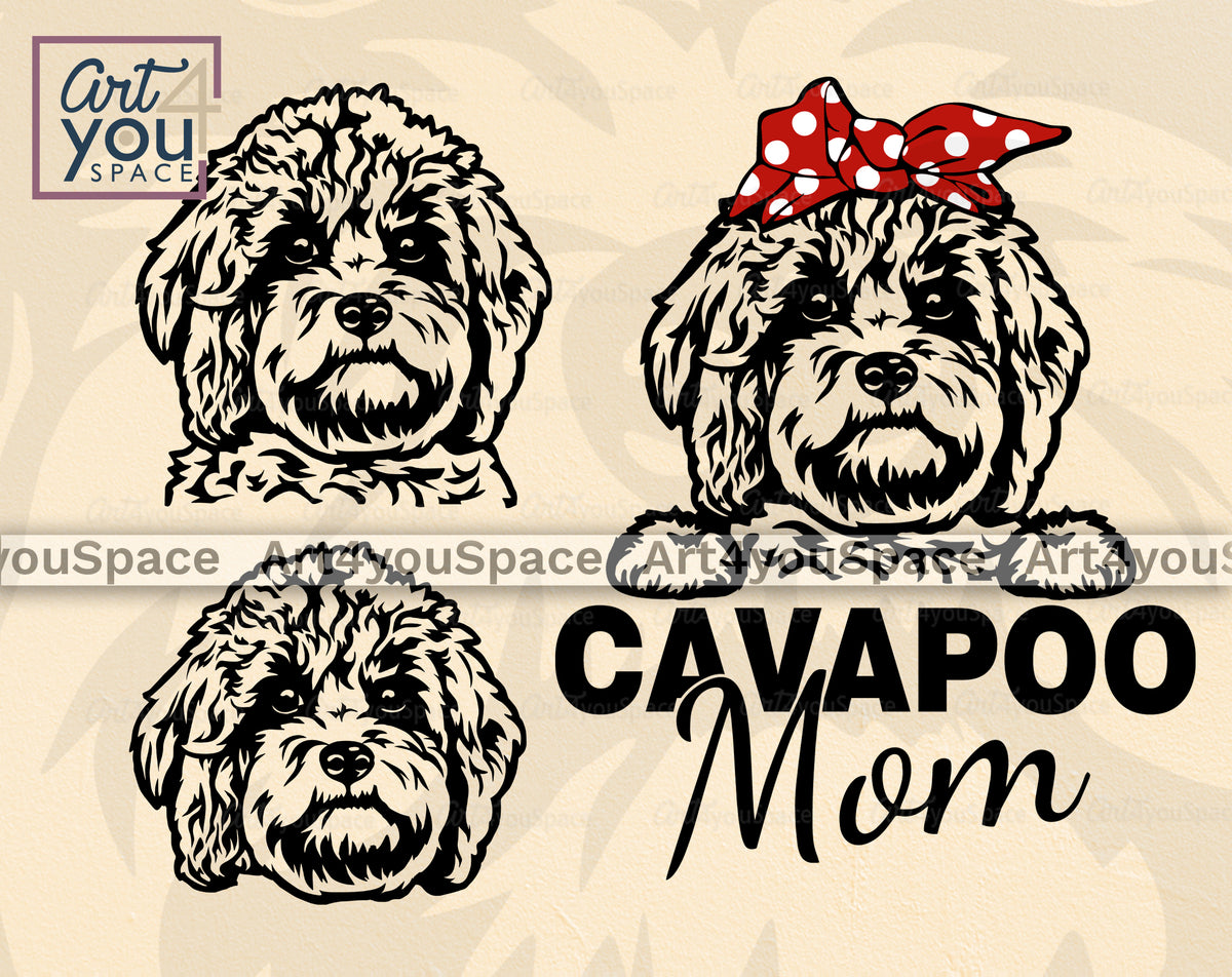 Buy Cavapoo SVG, DXF, PNG – Art4youSpace