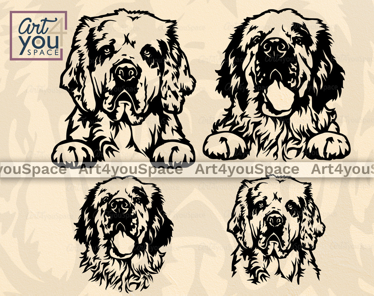 Buy Clumber Spaniel Paws SVG, DXF, PNG – Art4youSpace