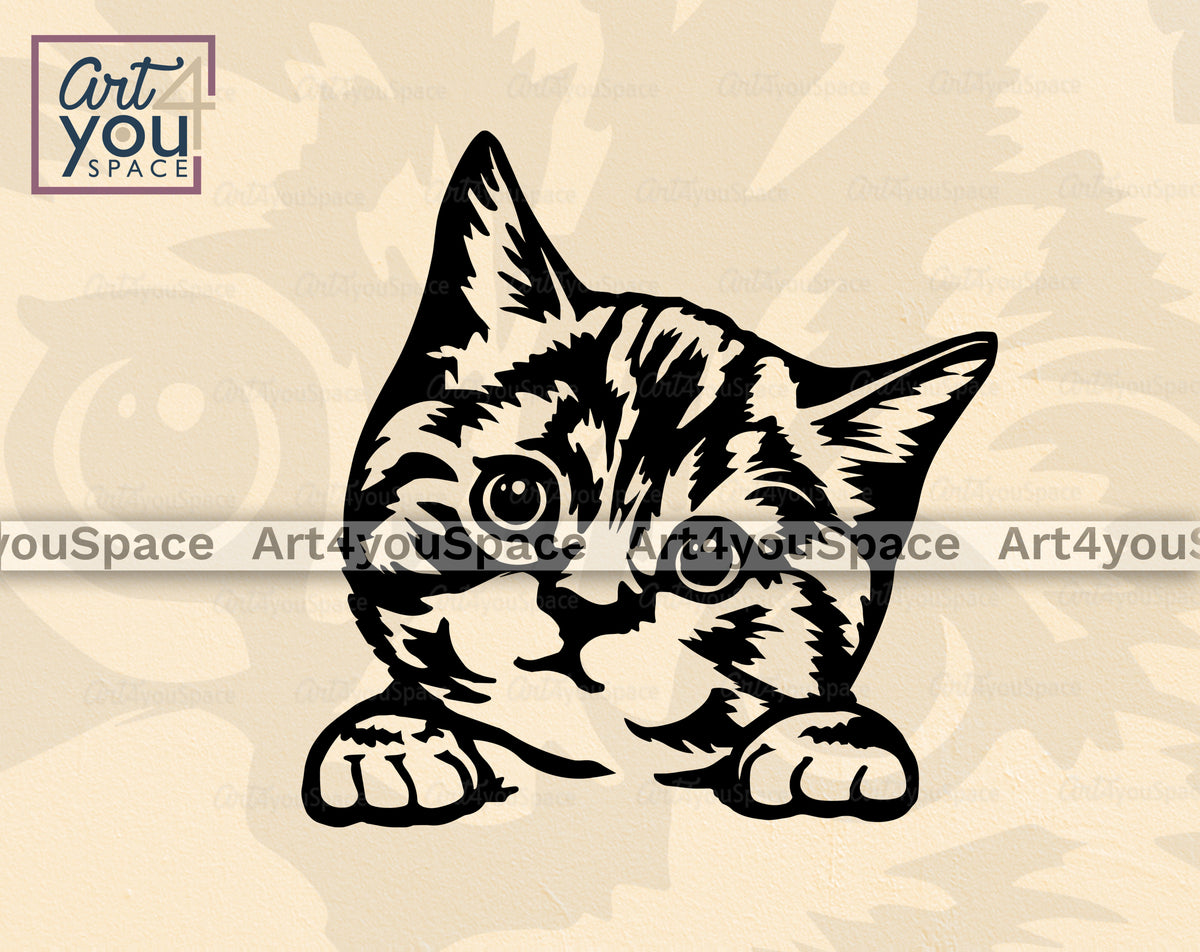 Buy Lovely kitty SVG, DXF, PNG – Art4youSpace