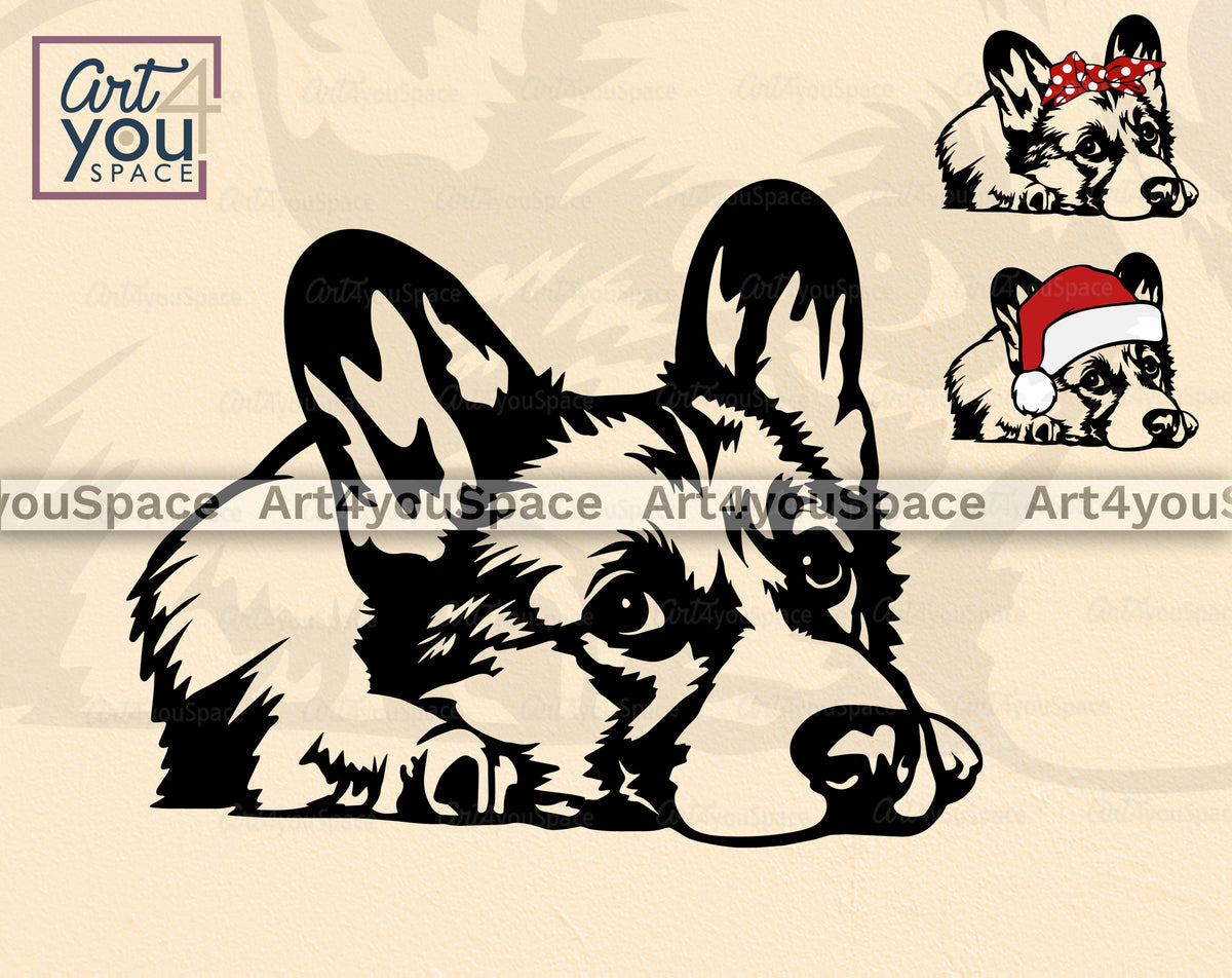 Buy Cute Corgi SVG, DXF, PNG – Art4youSpace