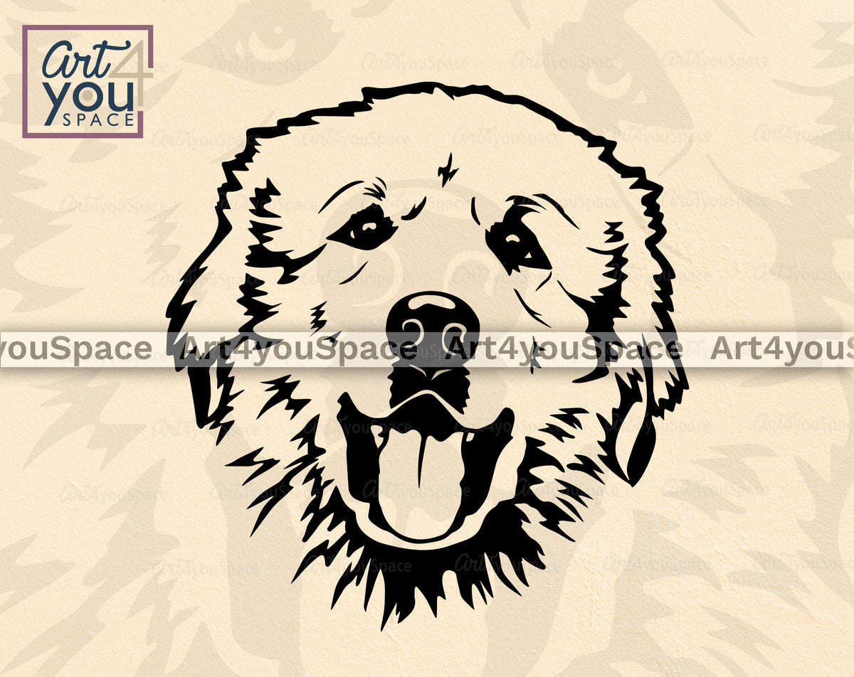 Buy Great Pyrenees Dog SVG, DXF, PNG – Art4youSpace