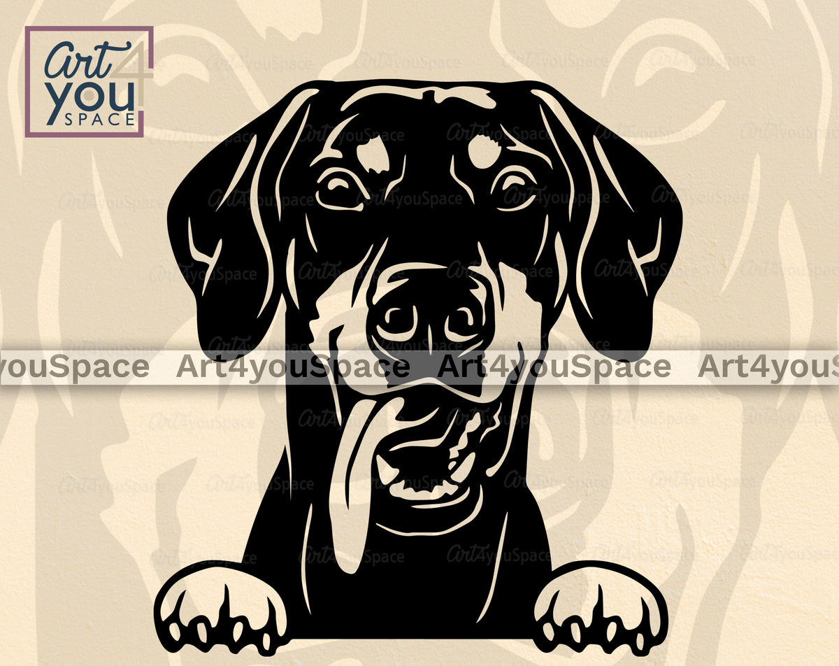 Buy Funny Doberman Pinscher SVG, DXF, PNG – Art4youSpace
