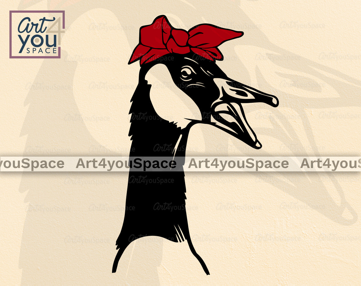 Buy Canadian Goose with bandana SVG, DXF, PNG – Art4youSpace
