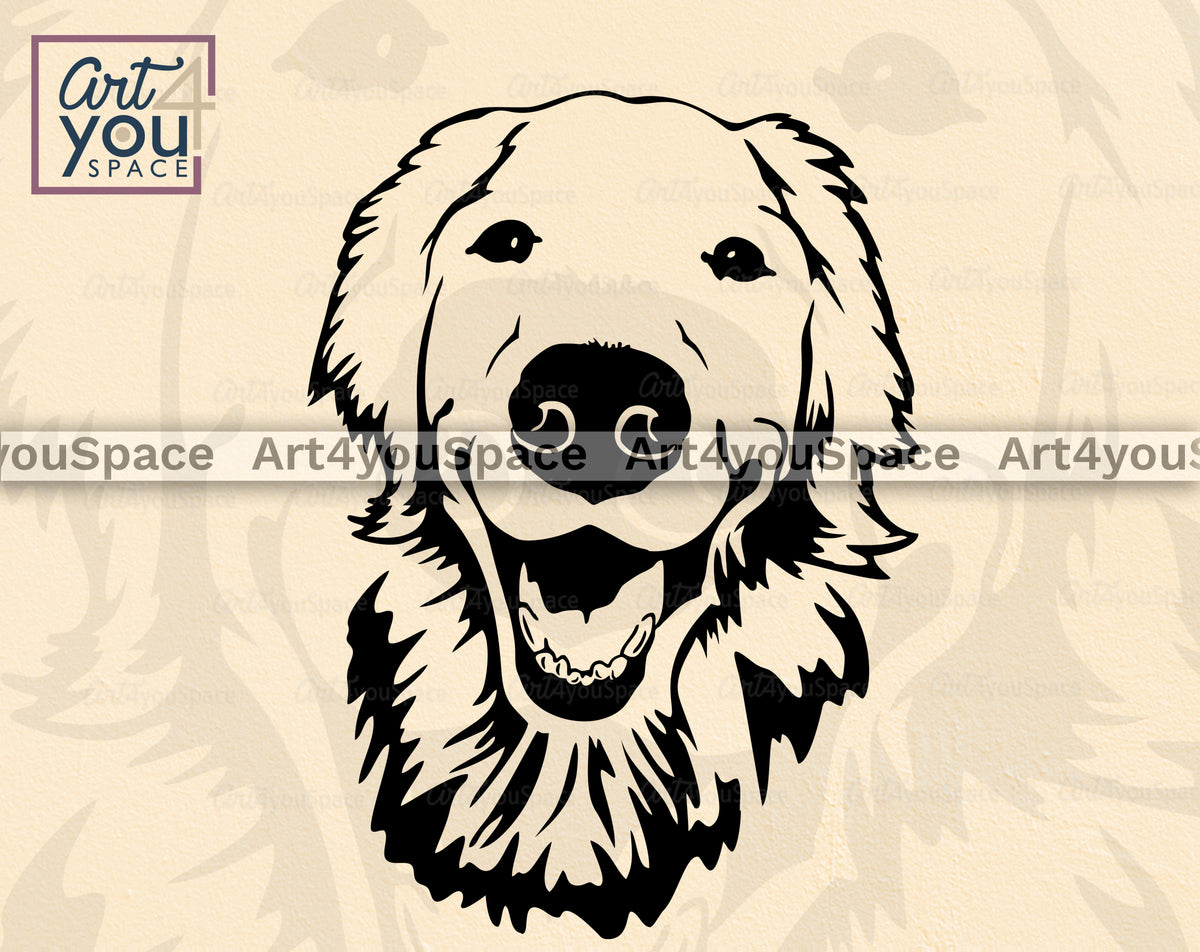 Buy Funny Golden Labrador Retriever faces SVG, DXF, PNG – Art4youSpace