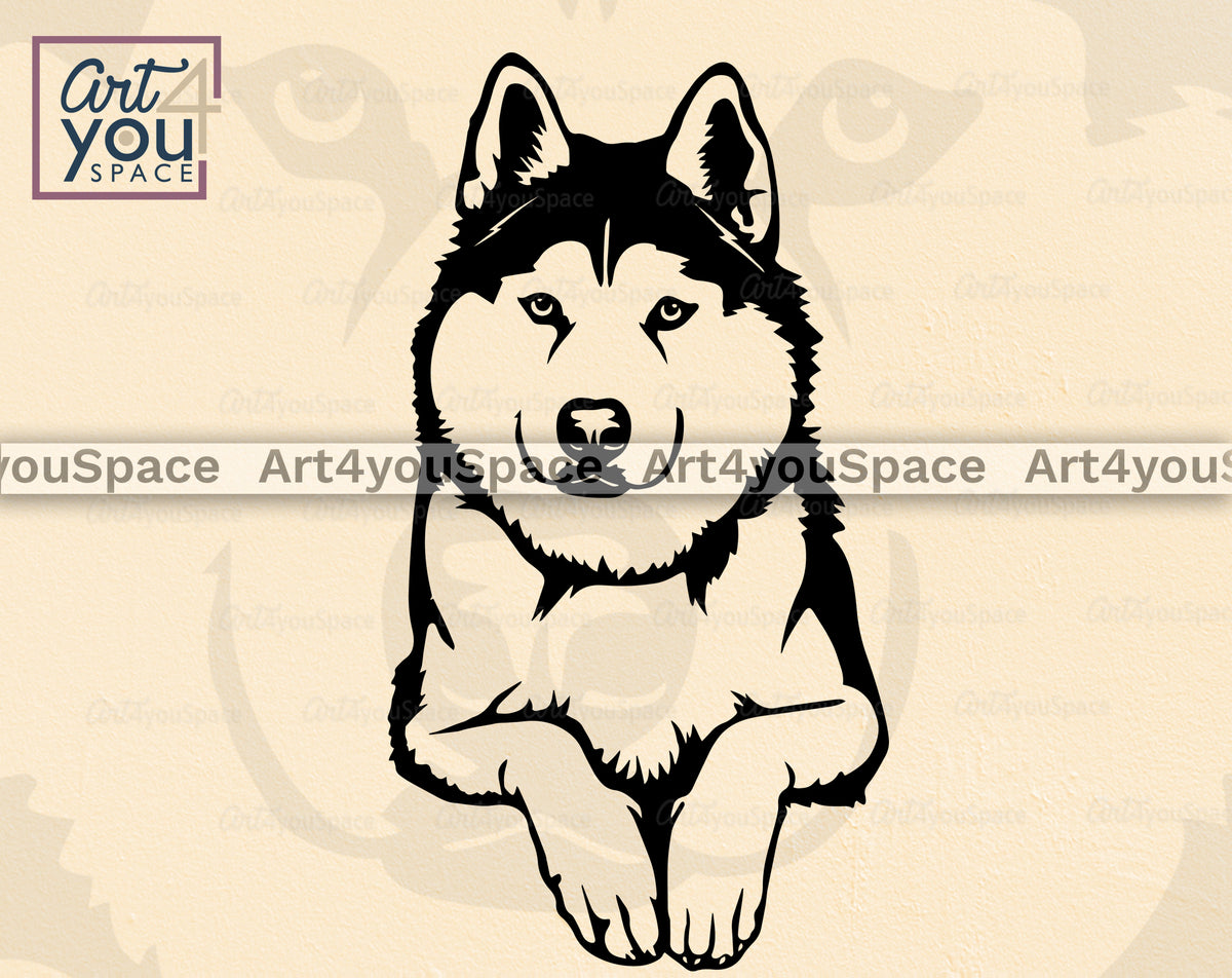 Buy Siberian Husky SVG, DXF, PNG – Art4youSpace