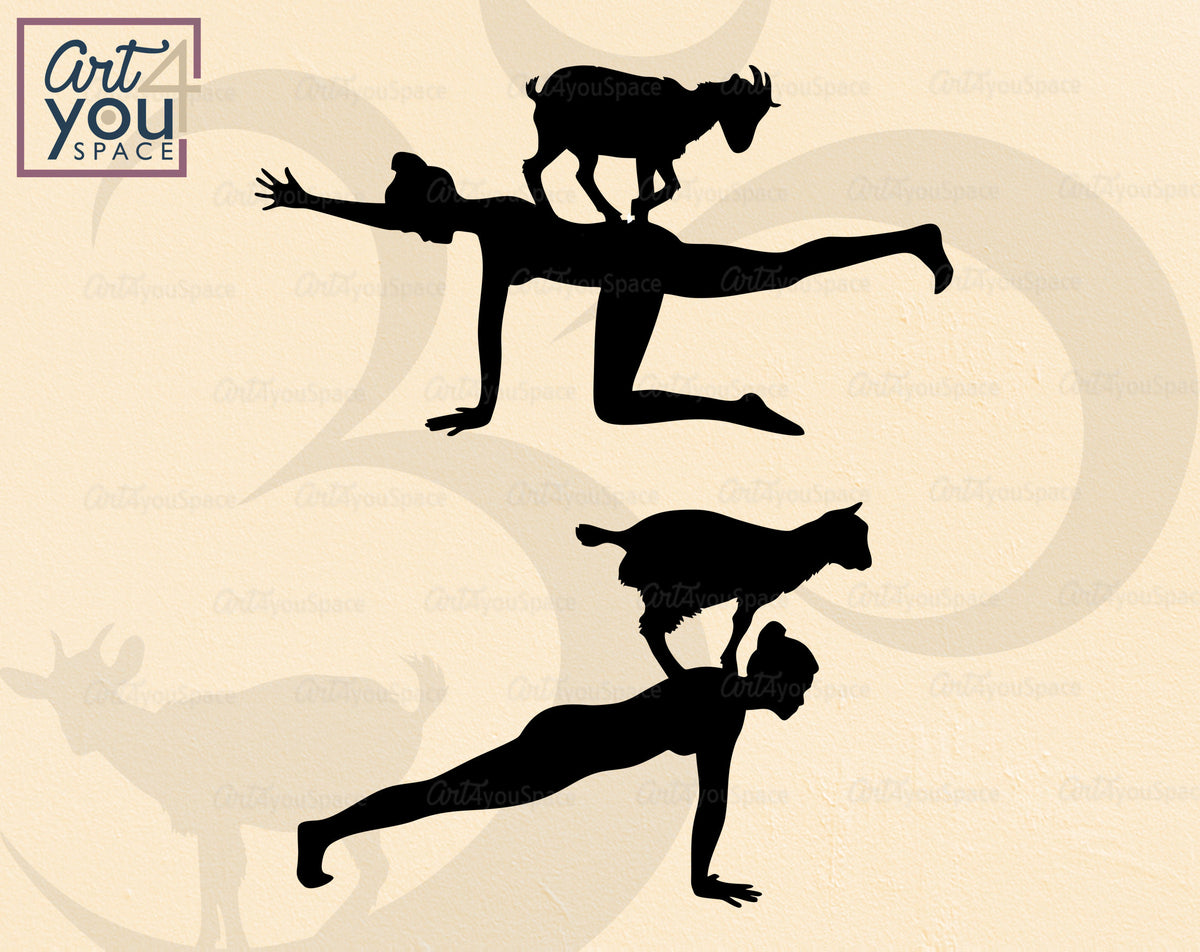 Buy Goat Yoga Poses Svg SVG, DXF, PNG – Art4youSpace