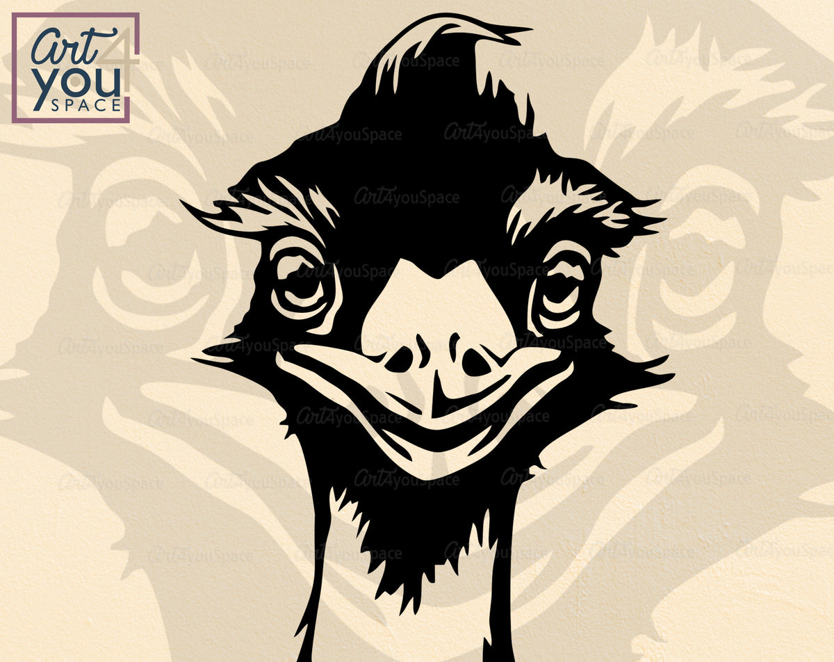 Buy Emu SVG, DXF, PNG – Art4youSpace