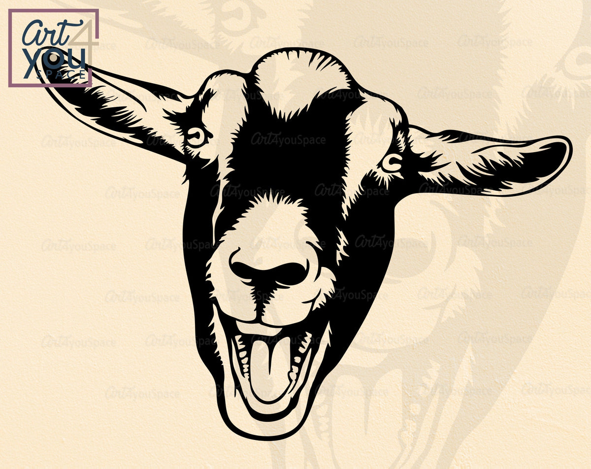 Buy goat head svg SVG, DXF, PNG – Art4youSpace