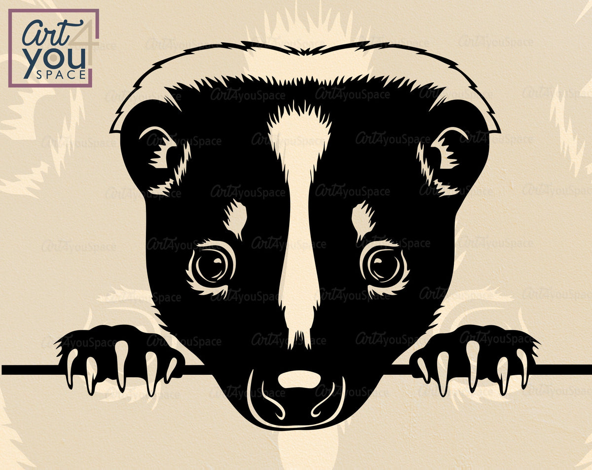 Buy Cute Skunk SVG, DXF, PNG – Art4youSpace