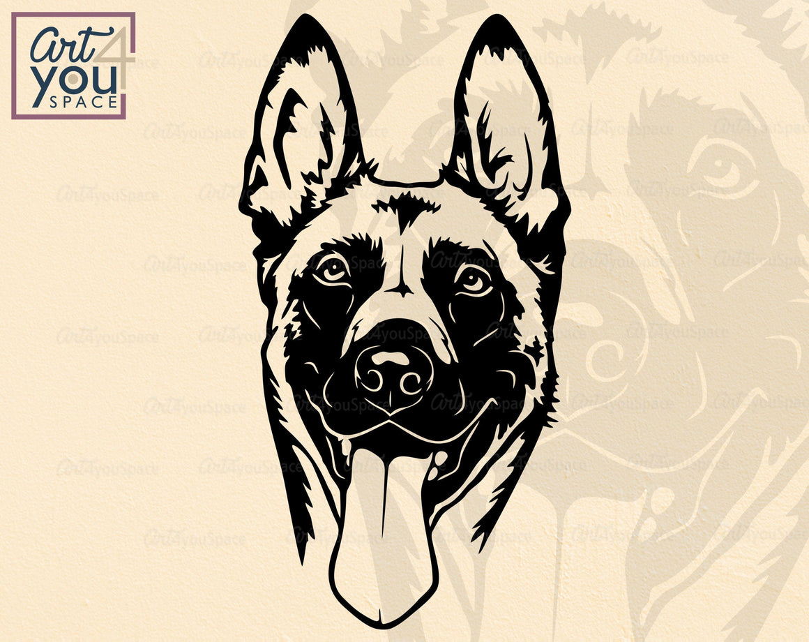 Buy Australian Blue Heeler Dog SVG, DXF, PNG – Art4youSpace