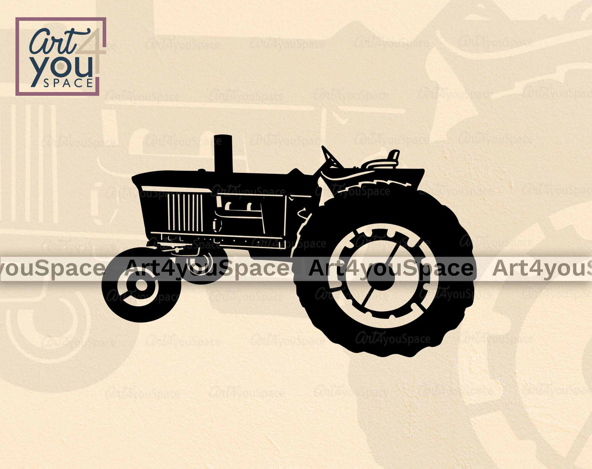 John Deere Tractor Silhouette Tractor Silhouette Stock Illustrations