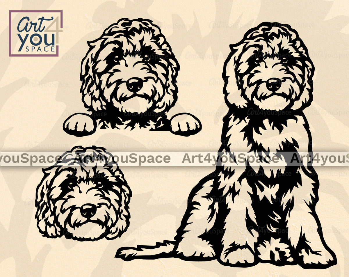Buy Labradoodle Svg SVG, DXF, PNG – Art4youSpace