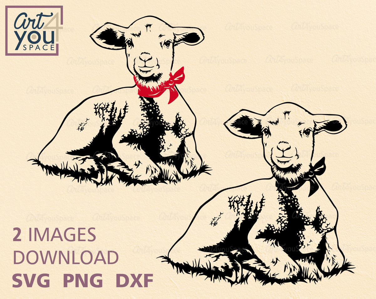 Buy Lamb SVG, DXF, PNG – Art4youSpace