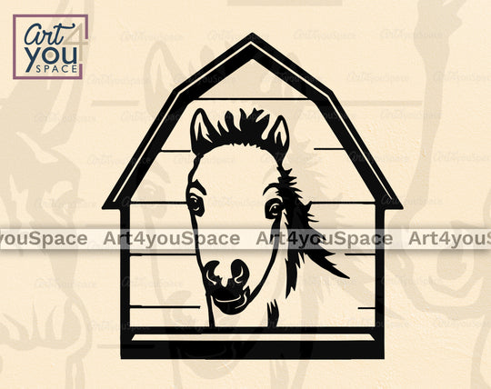 Buy Donkey Pony Horse SVG, DXF, PNG – Art4youSpace