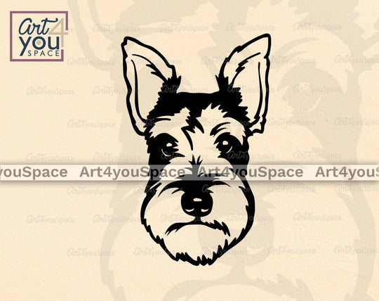 Buy Mini Schnauzer SVG, DXF, PNG – Art4youSpace