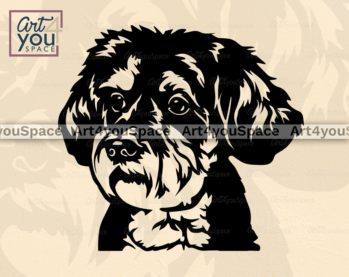 Buy Schnoodle Dog SVG, DXF, PNG – Art4youSpace