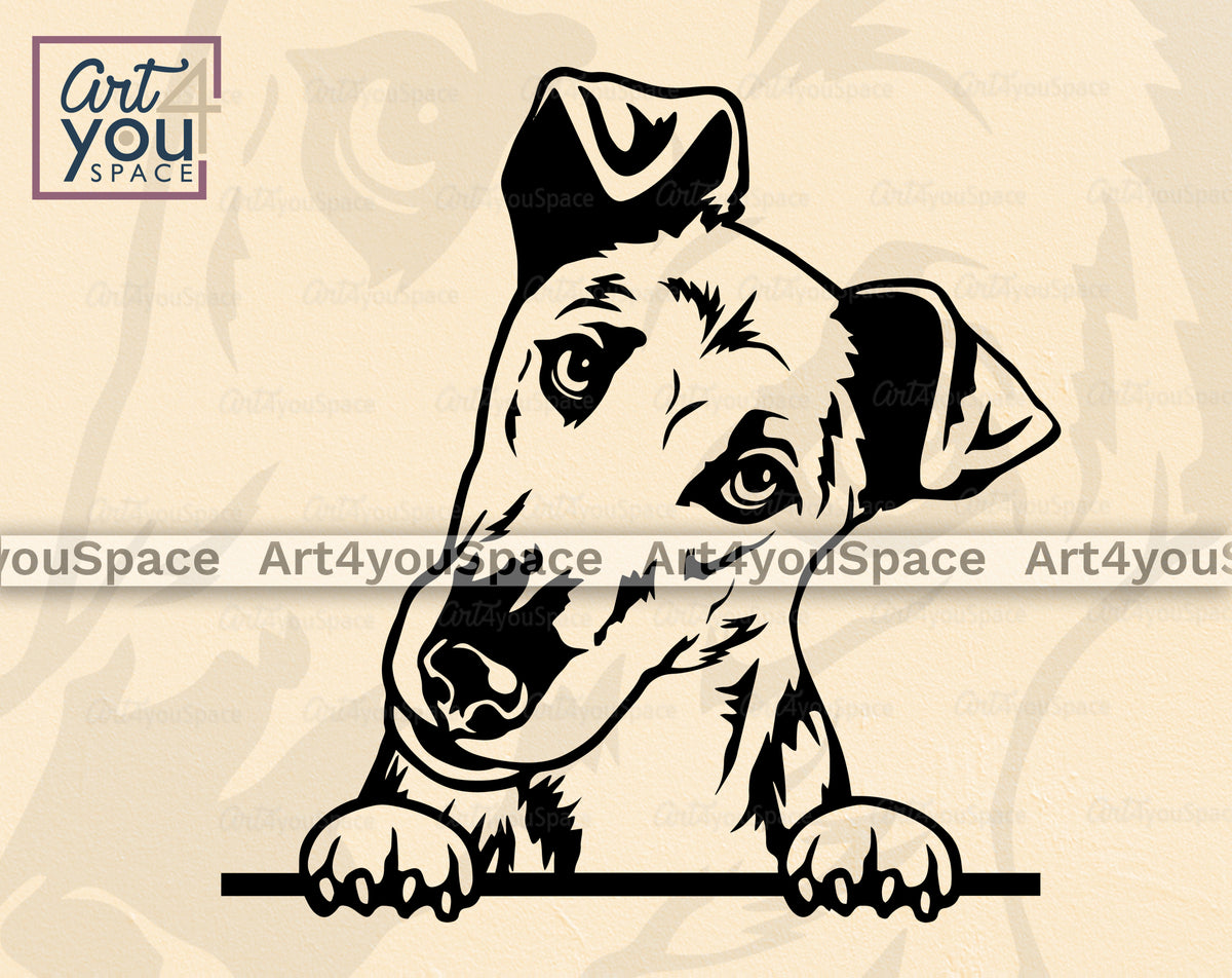 Buy Smooth Fox Terrier SVG, DXF, PNG – Art4youSpace