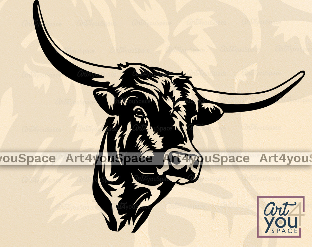 Buy Steer SVG, DXF, PNG – Art4youSpace